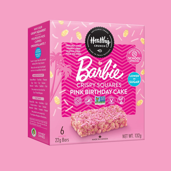 Barbie Pink Birthday Party Crispy Squares - Healthy Crunch