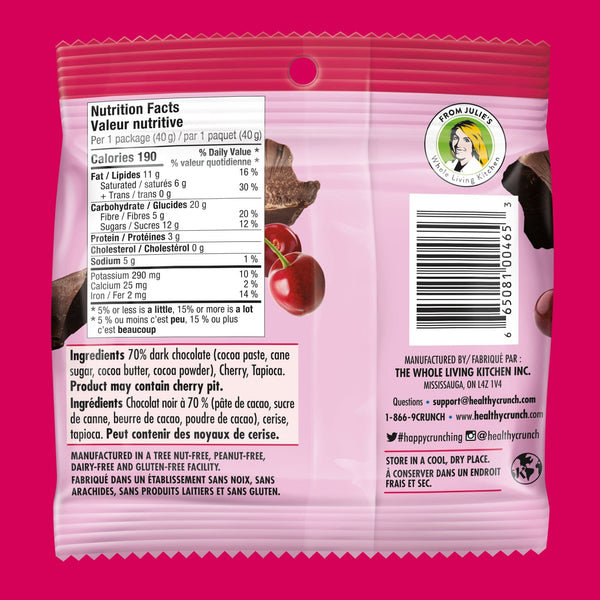 Cherry Dark Chocolate Superfoods Single Serve - Healthy Crunch
